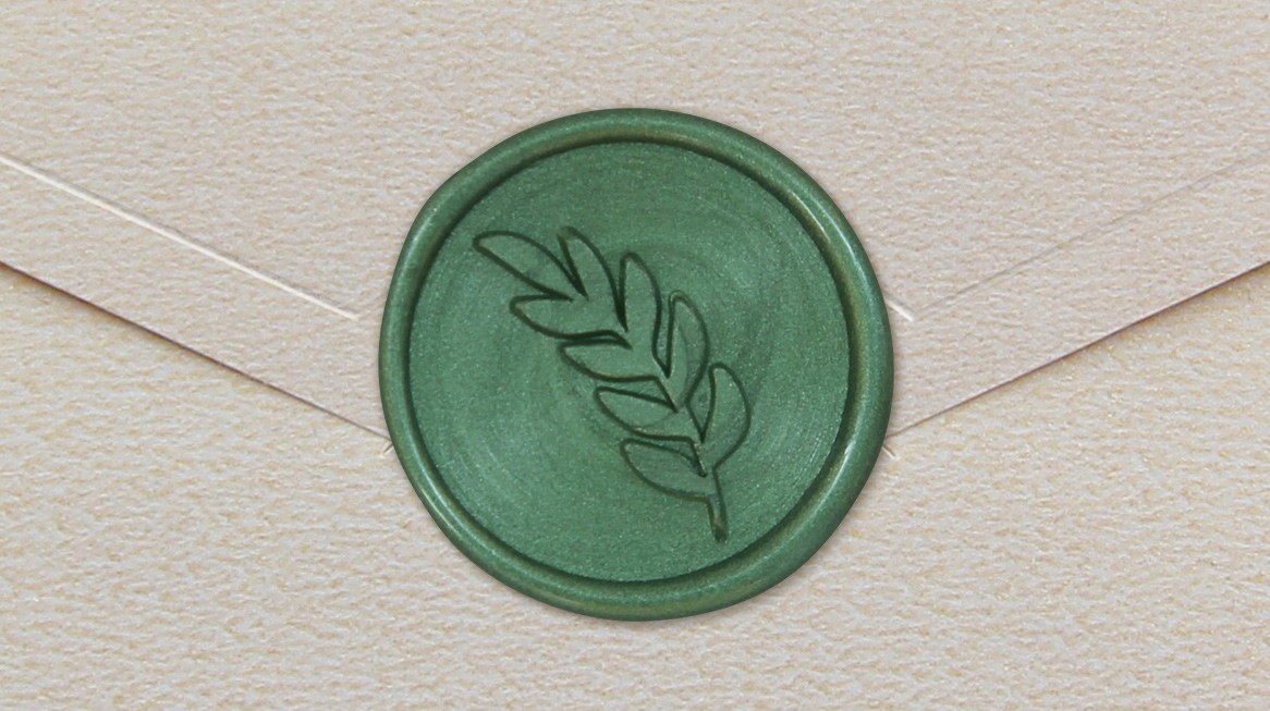 33003-04 - Siegel Rund OLIVENZWEIG - Grün - Siegel Mix & Match | Design ...